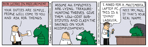 Don’t Be a Dilbert Character in Procurement - Una